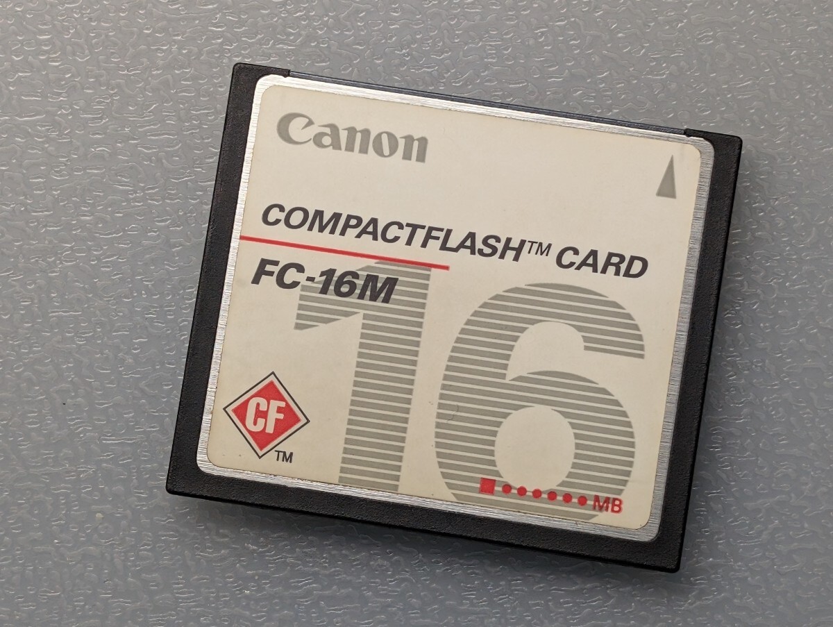Yahoo!オークション - Canon CompactFlash 16MB FC-16M CFカード ケー...