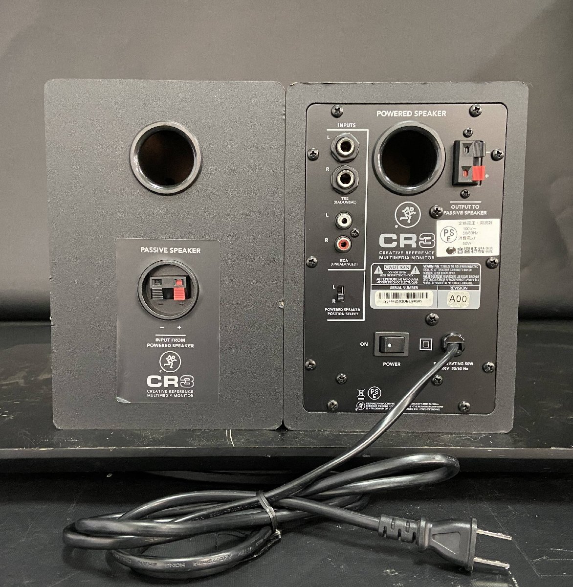 Yahoo!オークション - 【 C 】7127 MACKIE CR3 モニタースピーカーペア...