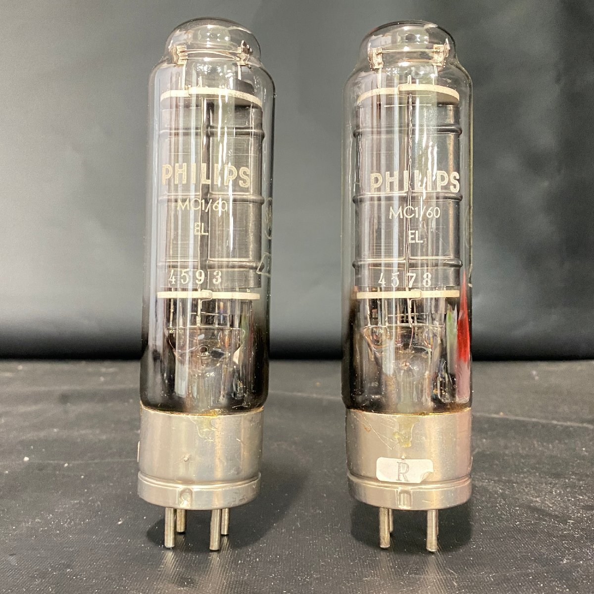 Yahoo!オークション - 【 G 】7590 PHILIPS MC1/60 EL 真空管 ペア フ...