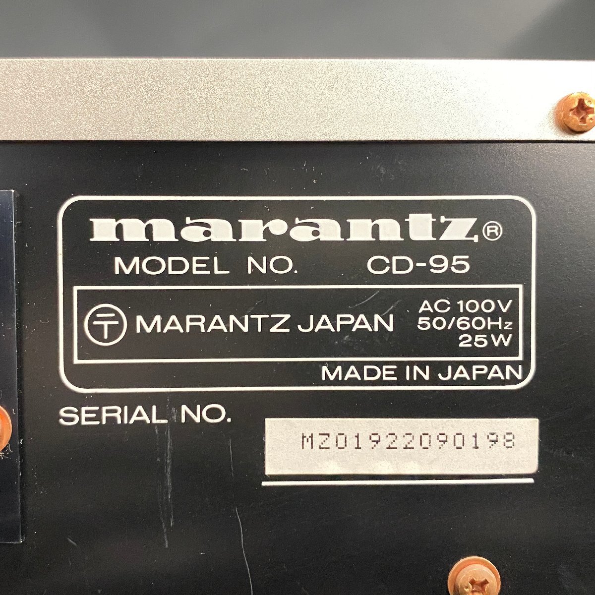 Yahoo!オークション - 【 J 】7967 marantz CD-95 CDデッキ マランツ