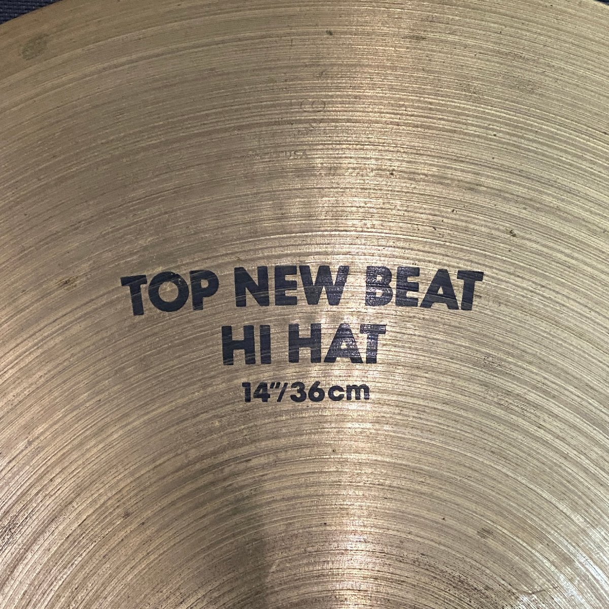 Yahoo!オークション - 【 C 】7634 Zildjian TOP NEW BEAT HI HAT 14/3...