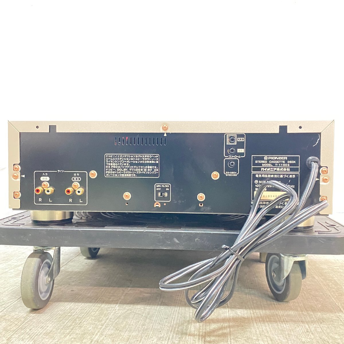 Yahoo!オークション - 【 J 】8084 PIONEER T-1100S カセットデッキ パ...