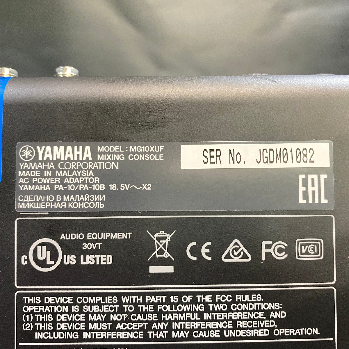 Yahoo!オークション - 【 C 】8120 YAMAHA MG10XUF アナログミキサー ...