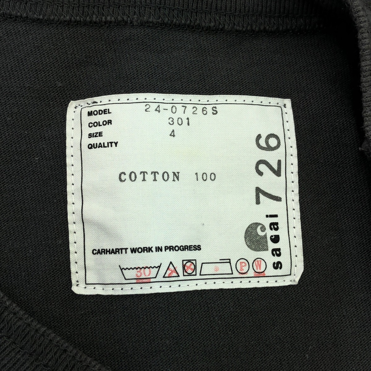 Yahoo!オークション - sacai×Carhartt WIP サカイ カーハート 24SS L/...