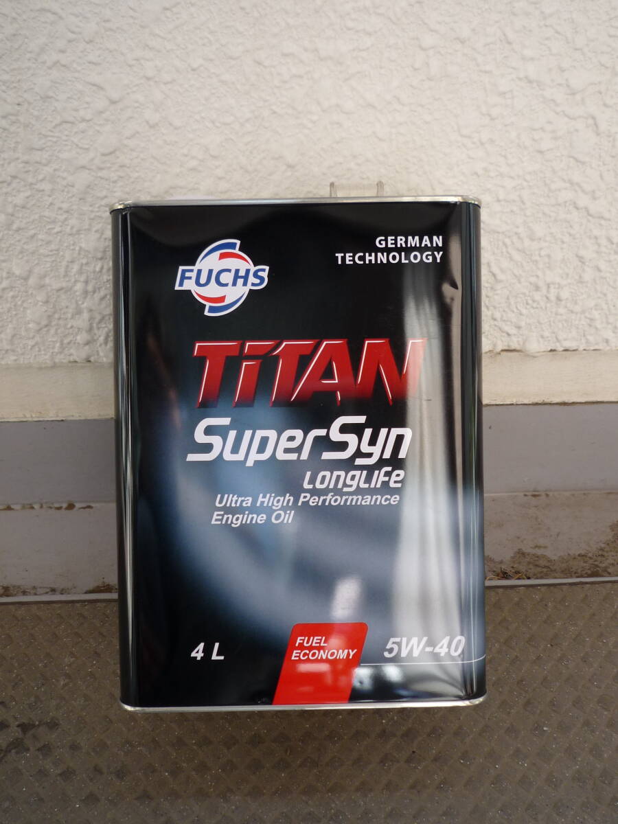 FUCHS エンジンオイル エンジン オイル 5W-40 5W40 4L 欧州車 フックス TITAN SuperSyn LongLife SM/CF SM CF(エンジンオイル)｜売買された ...