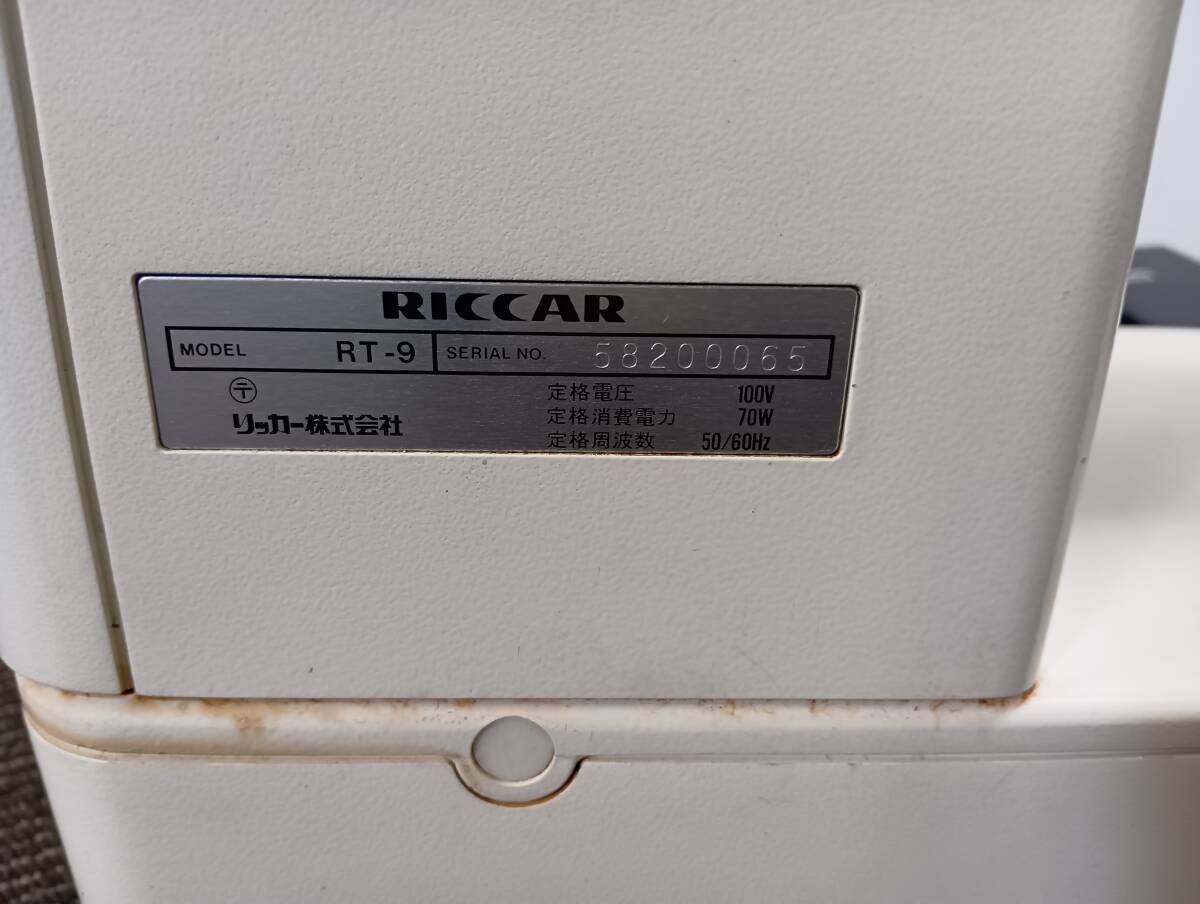 Yahoo!オークション - 【通電OK】RICCAR RT-9 リッカーミシン ミシン 5...