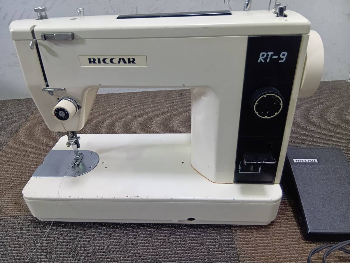 Yahoo!オークション - 【通電OK】RICCAR RT-9 リッカーミシン ミシン 5...