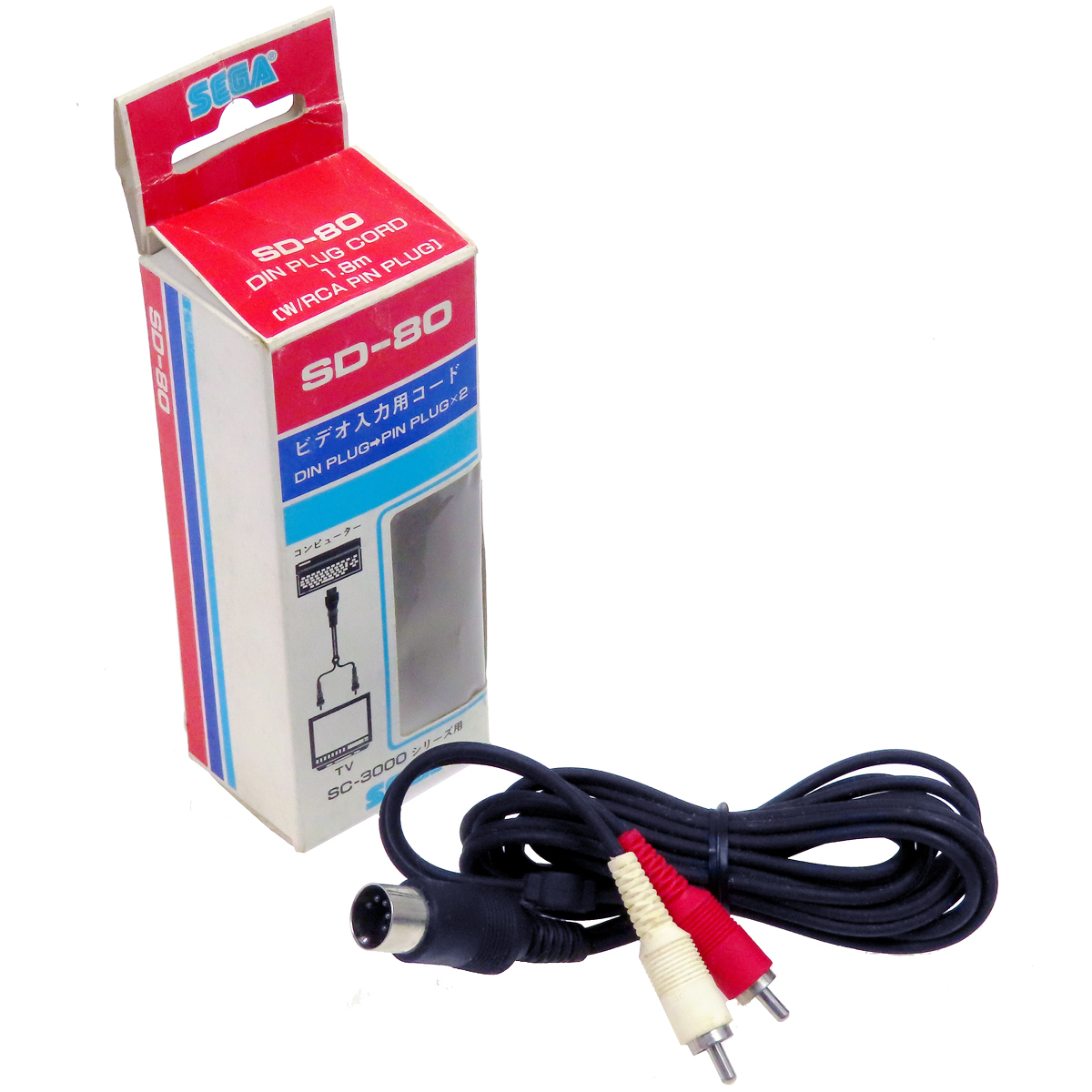 Yahoo!オークション - セガ SC-3000 箱付 SD-80 純正 ビデオ入力用コー...