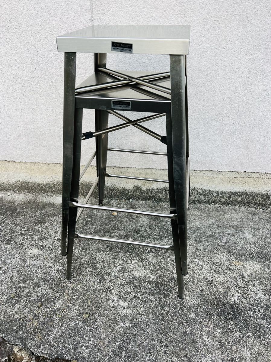 Yahoo!オークション - カウンターチェア/オールステンレス/ハイスツー...