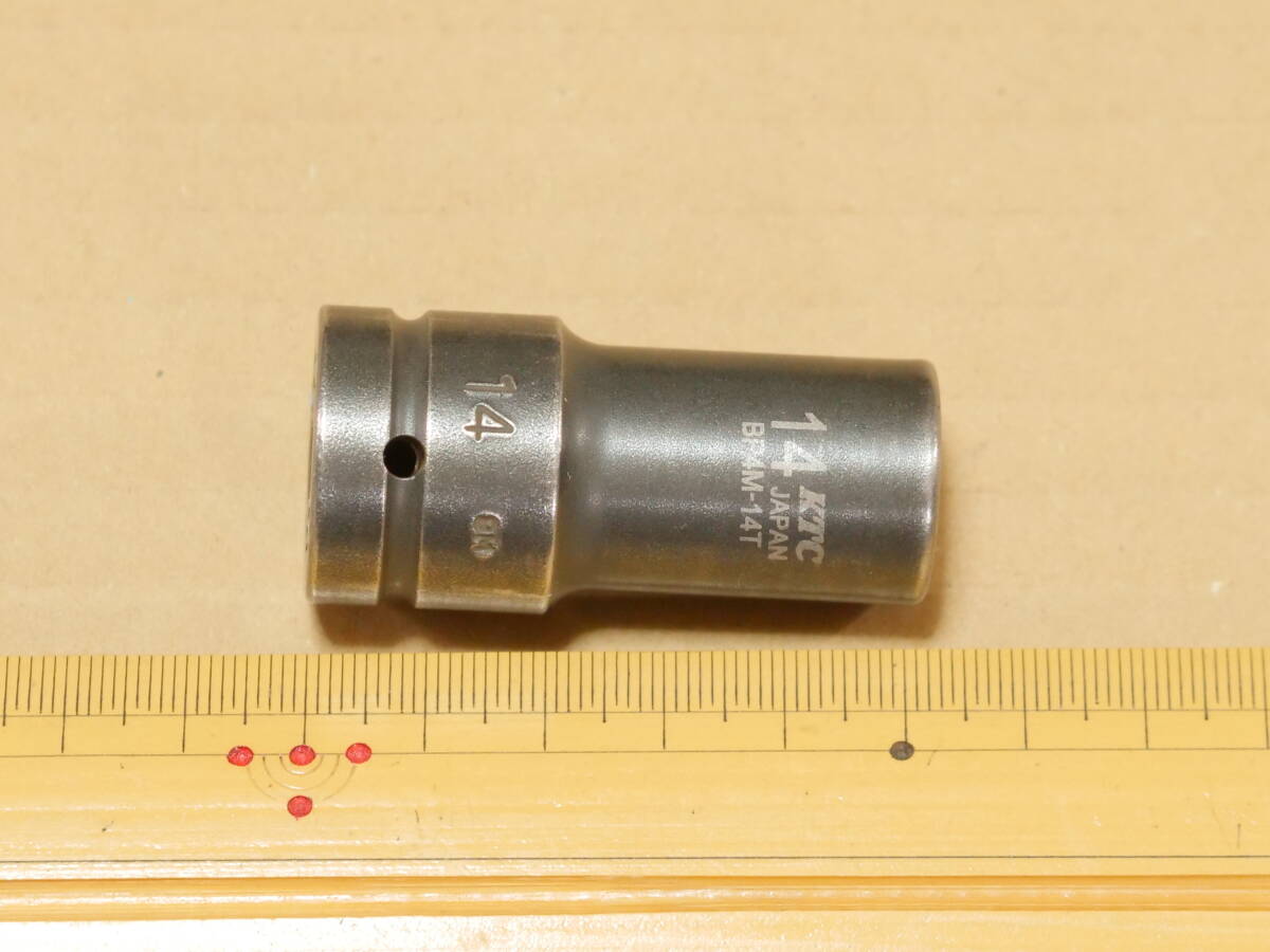 Yahoo!オークション - KTC 14 mm 差込角 12.7 mm 1/2 inch 6角 セミ デ...