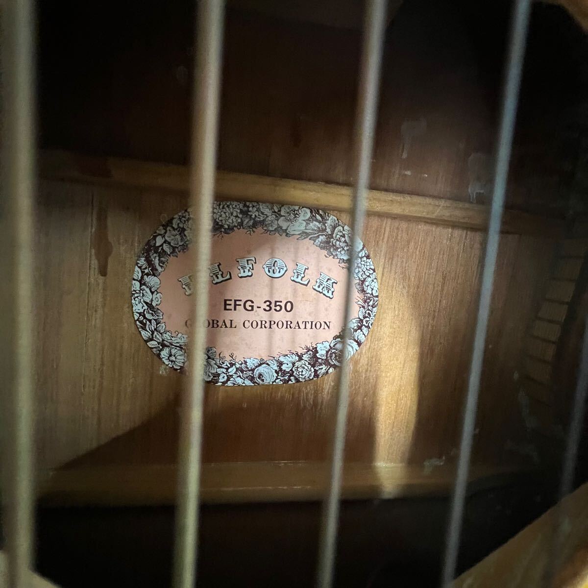 Yahoo!オークション - 82 アコースティックギター ELFOLK EFG-350・音...