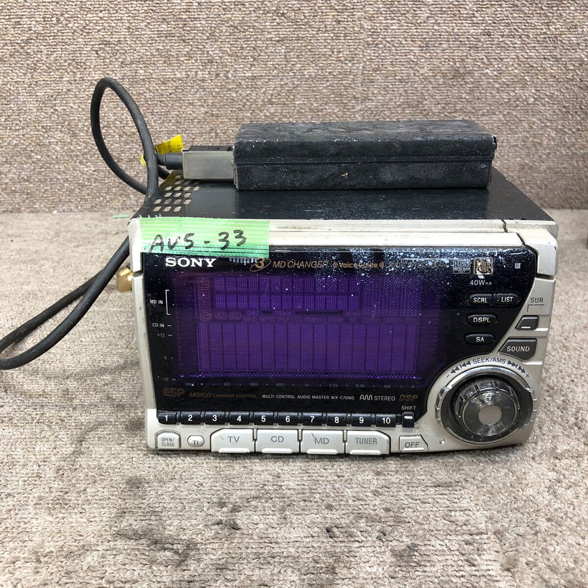 Yahoo!オークション - AV5-33 激安 カーステレオ SONY WX-C70MD 18602 ...