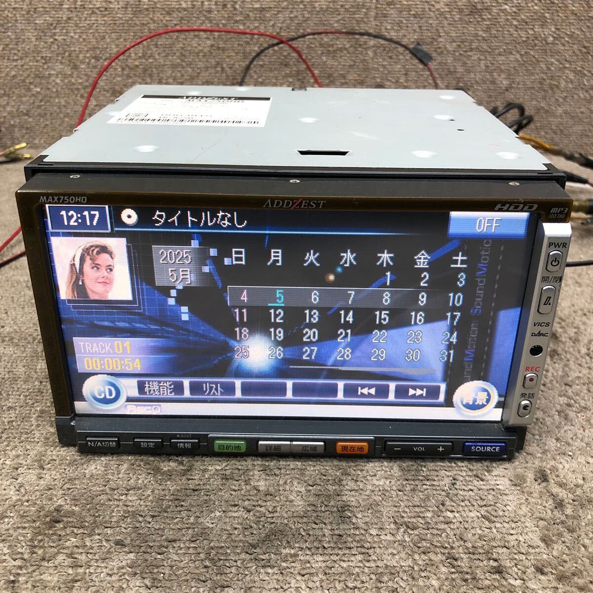 Yahoo!オークション - AV5-83 激安 カーナビ ADDZEST clarion MAX750HD...