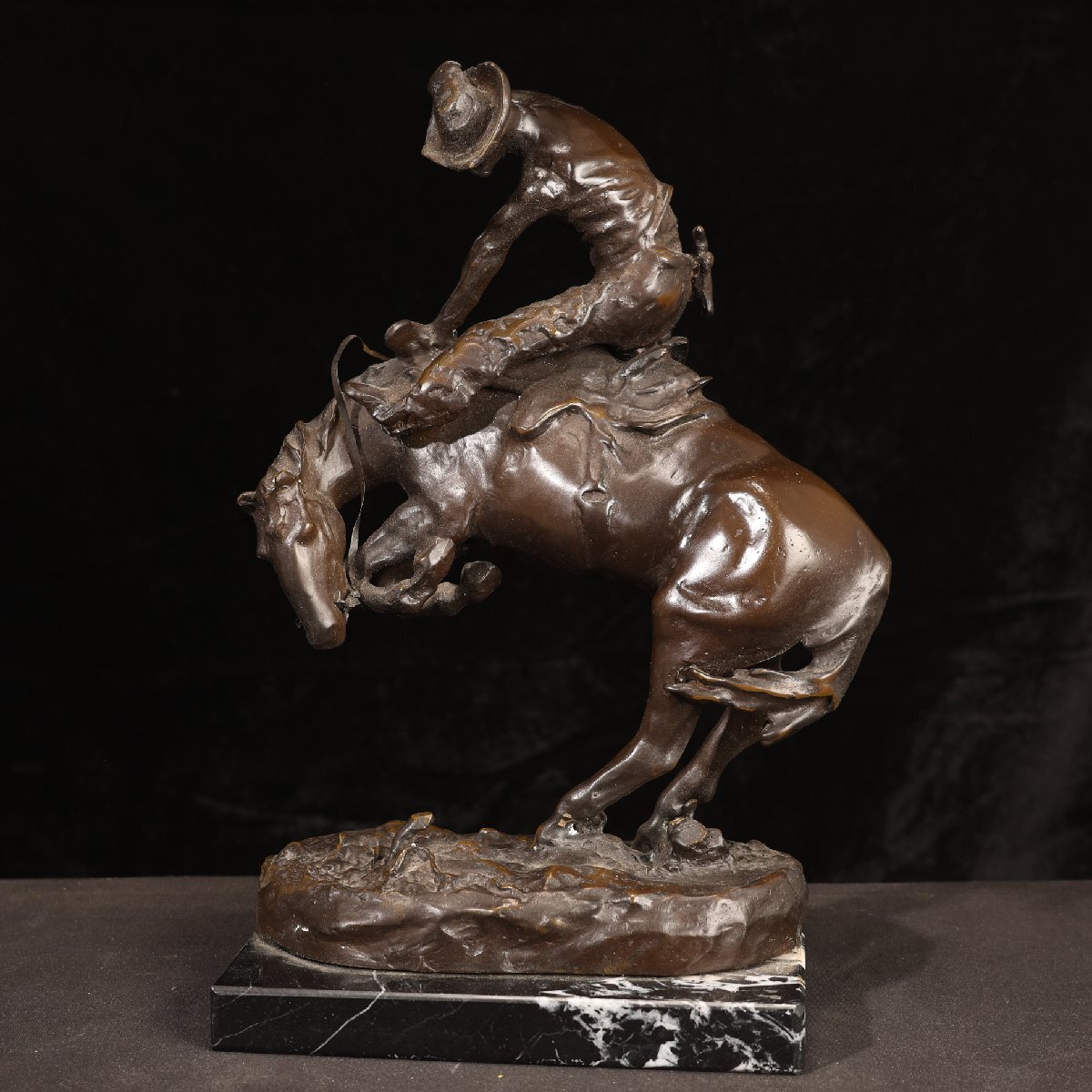 Yahoo!オークション - 【珍品堂】1円から J013-P09 ブロンズ美術 カウ...