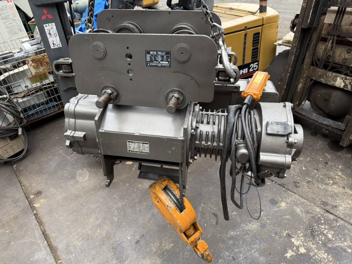 Yahoo!オークション - (CAU2) 三菱ホイスト 普通形 電動横行形ホイスト...