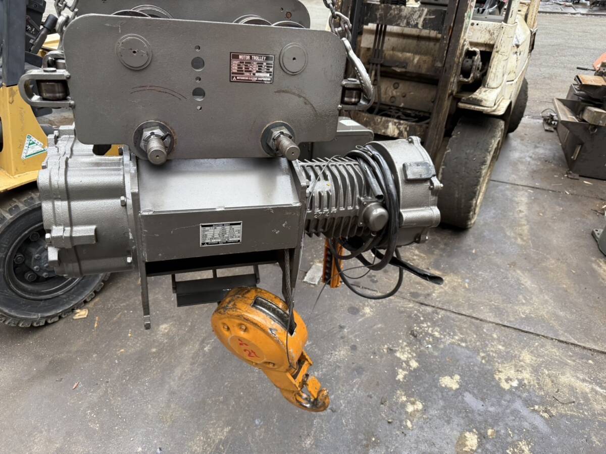 Yahoo!オークション - (CAU2) 三菱ホイスト 普通形 電動横行形ホイスト...