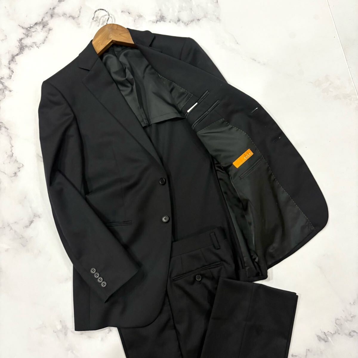 H '洗練されたデザイン' 豪華 2点セット ROCHI ロッチ WOOL混 シングル スーツ 上下 セットアップ A6 紳士服 ジャケット パンツ(Lサイズ)｜売買されたオークション情報 ...