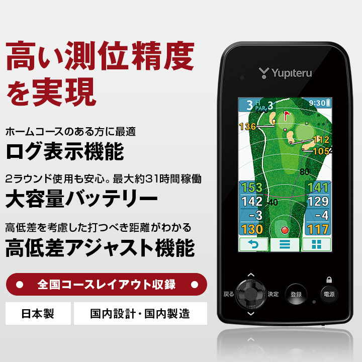 Yahoo!オークション - 新品 ユピテル YGN7100 ゴルフナビ みちびき L1S...
