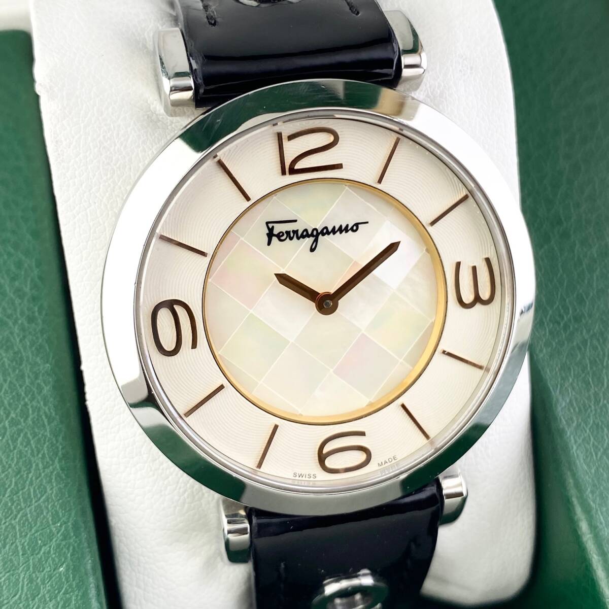 Yahoo!オークション - Ferragamoフェラガモ 腕時計 メンズ FG3 ガンチ...