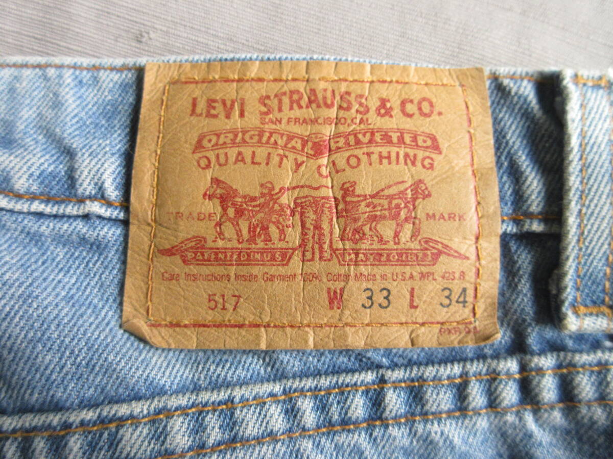Yahoo!オークション - 米国 USA LEVIS 517 デニム サイズW33 キ-10