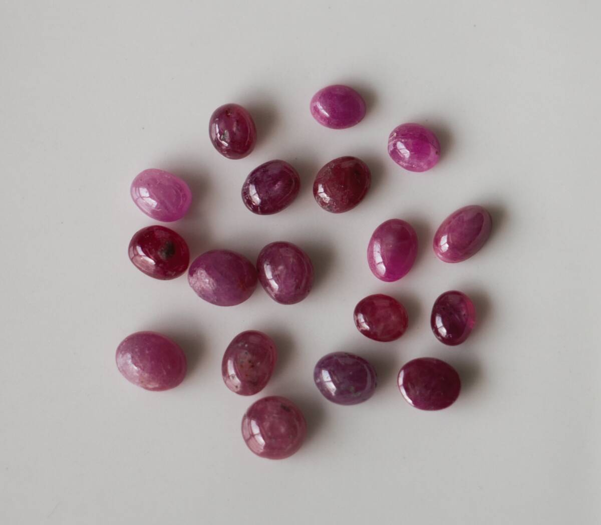 Yahoo!オークション - 16.3ct 天然石 ルビー カボション オーバル セッ...