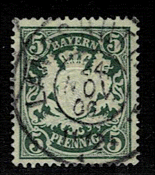 Yahoo!オークション - 《バイエルン》Scott #62 1900年 5pf 使用済