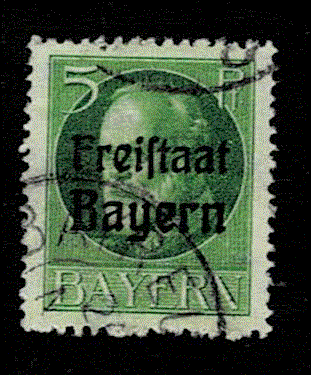 Yahoo!オークション - 《バイエルン》Scott #194 1919年 5pf