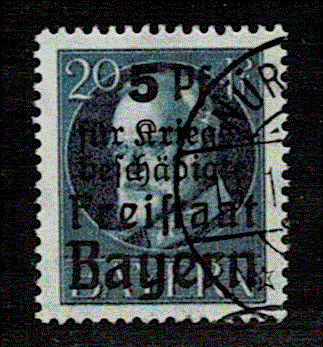 Yahoo!オークション - 《バイエルン》Scott #B3 1919年 20pf+5pf 使用...