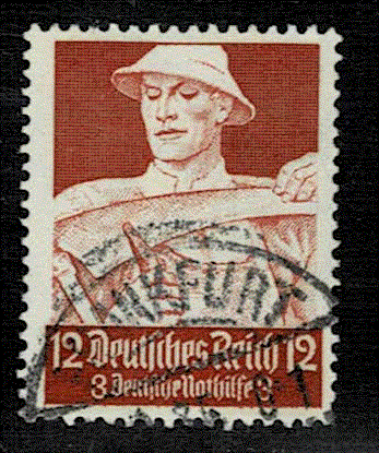 Yahoo!オークション - 《ドイツ》Scott #B64 1934年 12+3pf
