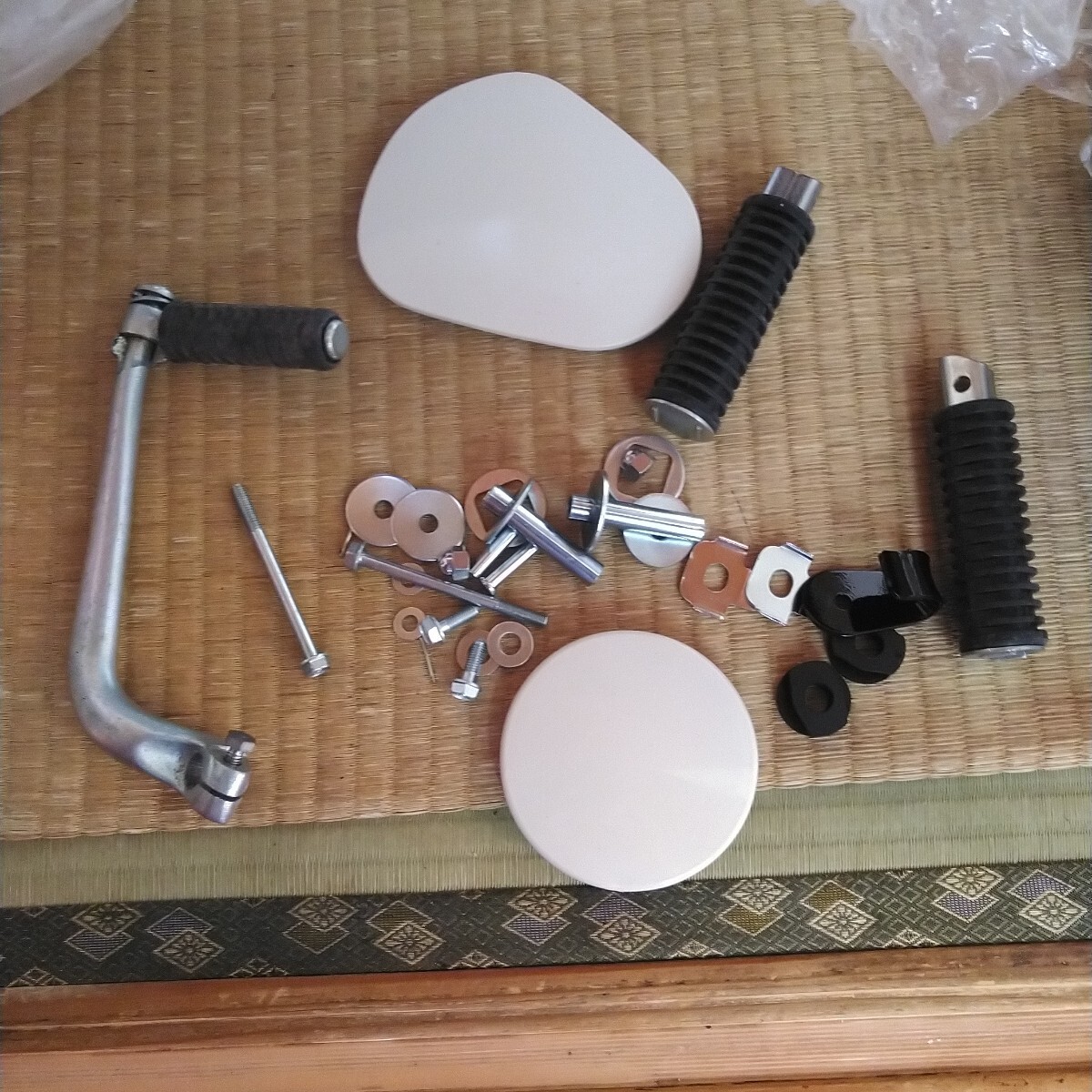 Yahoo!オークション - カブ90DX キックアーム タンデムステップ 金具な...