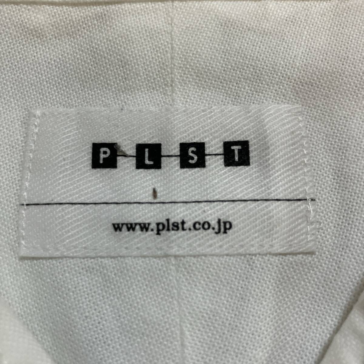 Yahoo!オークション - PLST プラステ 長袖シャツ 白 LL 美品 クリック...