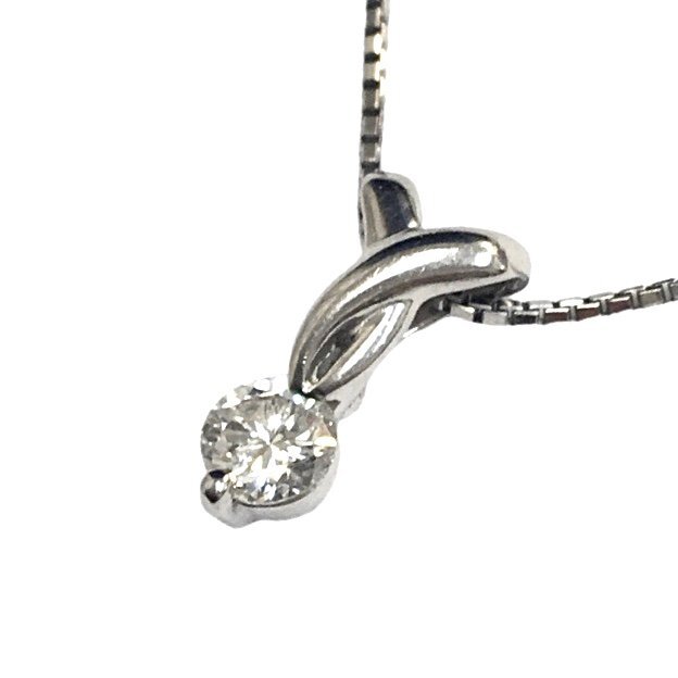Yahoo!オークション - 0.32ct ダイヤモンド ネックレス Pt850/Pt900 ...