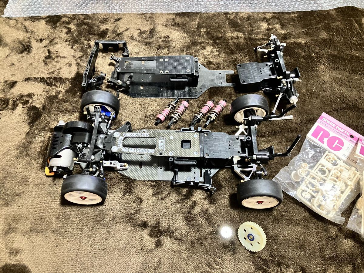 Yahoo!オークション - タミヤ FF01 カーボンシャーシ FRP付き アルミサ...