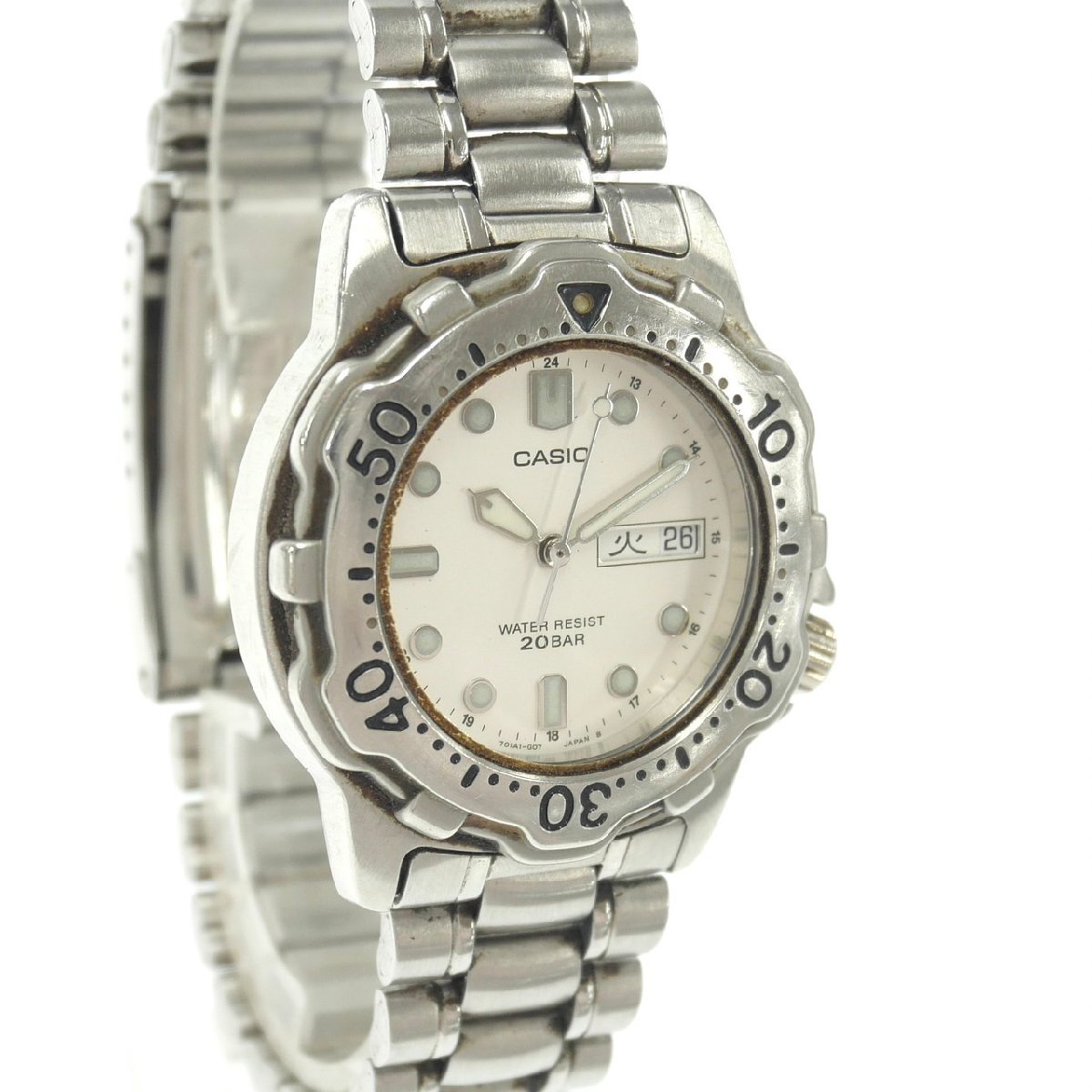 Yahoo!オークション - 1円スタート 稼働品 CASIO カシオ メンズ 腕時計...