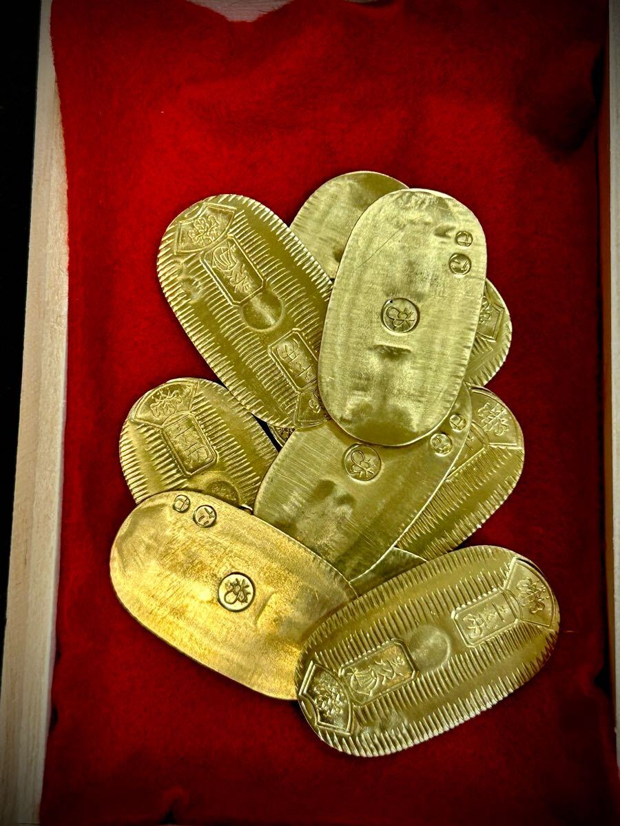 Yahoo!オークション - 万延小判 十両 桐箱入り 重さ約52.73g 桐箱含む...