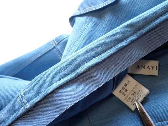 Yahoo!オークション - ANAYIアナイ ロングワンピース サイズ38 水色...