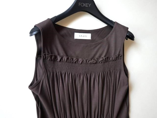 Yahoo!オークション - ANAYIアナイ ロングワンピース サイズ36 ブラ...