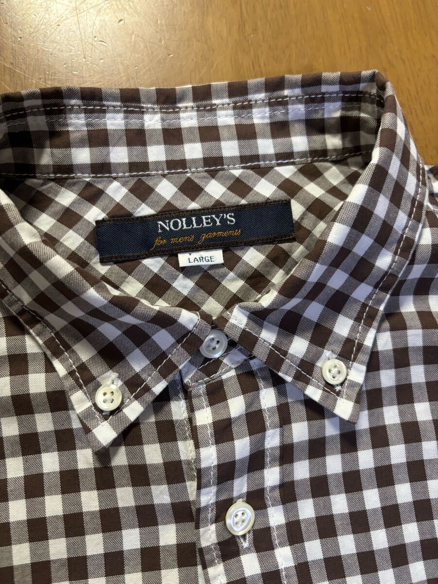 NOLLEYS ㈱山脇ノーリーズ事業部日本製 綿100％ 白焦げ茶ギンガムチェックB.D(その他の袖丈)｜売買されたオークション情報、yahooの商品情報をアーカイブ公開 - オークファン ...