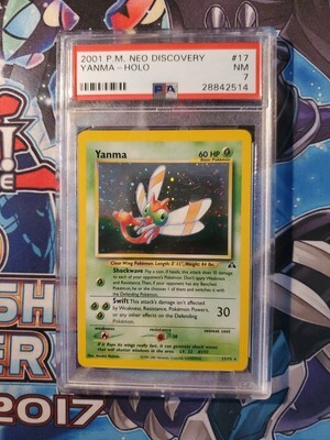 Yahoo!オークション - ポケモン Yanma #17/75 PSA 7 Holo Rare Neo Dis...