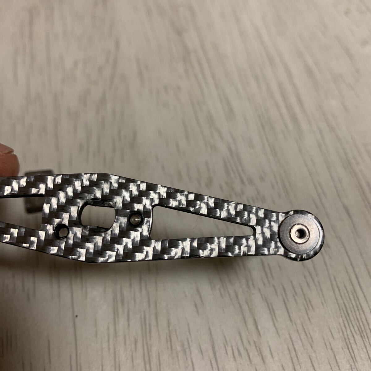 Yahoo!オークション - x ZPI カーボンハンドル シルバー 軸間約80mm SH...