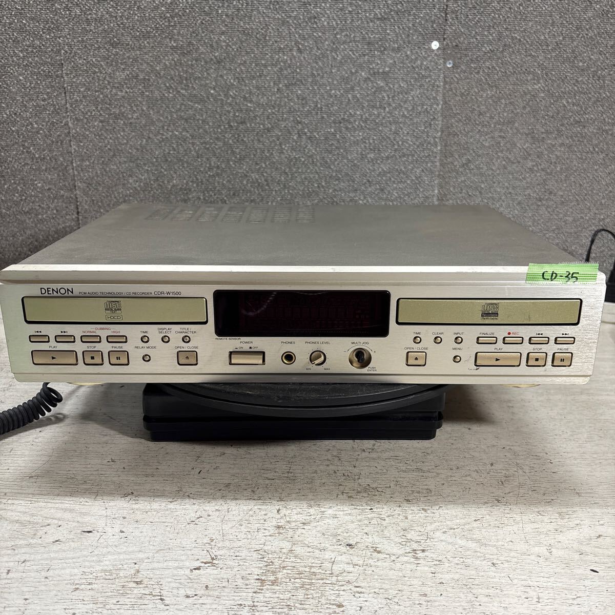 Yahoo!オークション - CD-35 激安 CDデッキ DENON CDR-W1500 CD RECORD...