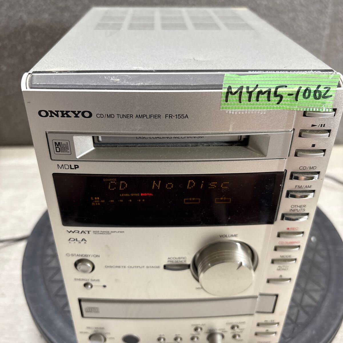 Yahoo!オークション - MYM5-1062 激安 ONKYO FR-155A CD/MD TUNER AMPL...
