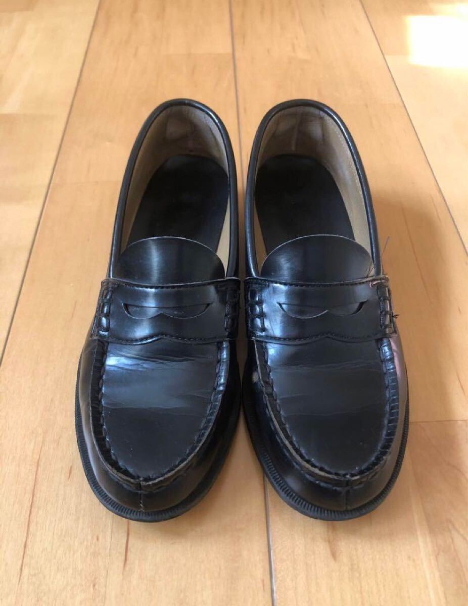 Yahoo!オークション - HARUTA ローファー 黒 学校 24半EE