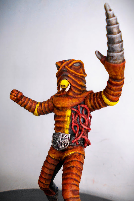 Yahoo!オークション - H.G.C.O.R.E.仮面ライダー ミミズ男 リペイント ...