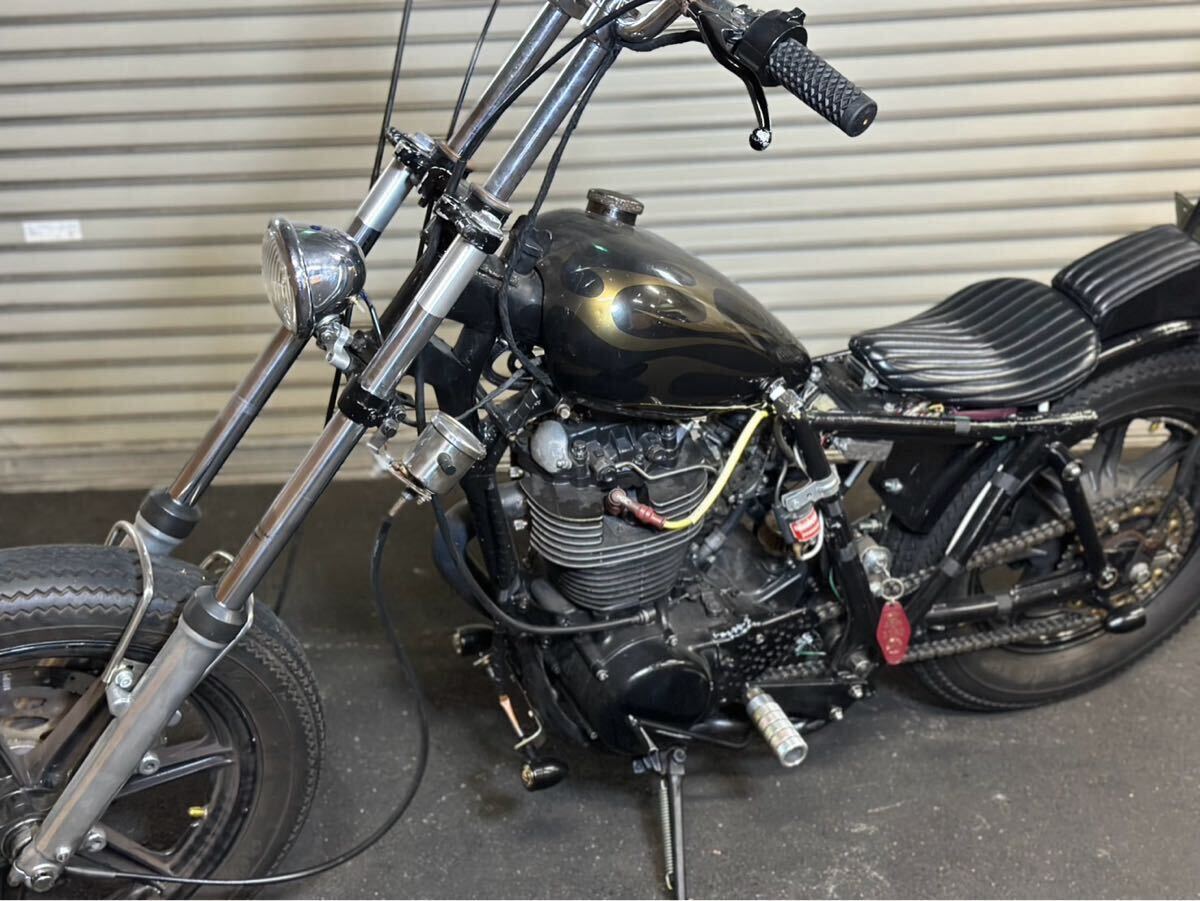 Yahoo!オークション - YAMAHA SR400 1JR チョッパー フルカスタム