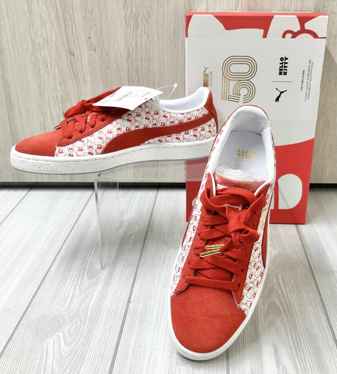 PUMA SUEDE CLASSIC X HELLO KITTY 366306-01プーマ スニーカー 23.5cm UK4.5 レッド ホワイト(23.5cm)｜売買されたオークション情報 ...