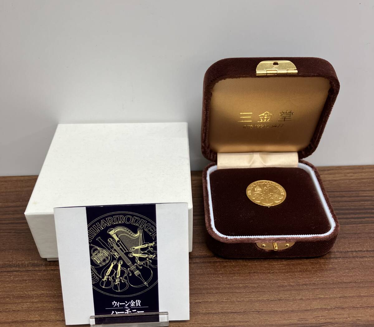Yahoo!オークション - K24 ウィーン ハーモニー金貨 7.8g 1/4oz 24金