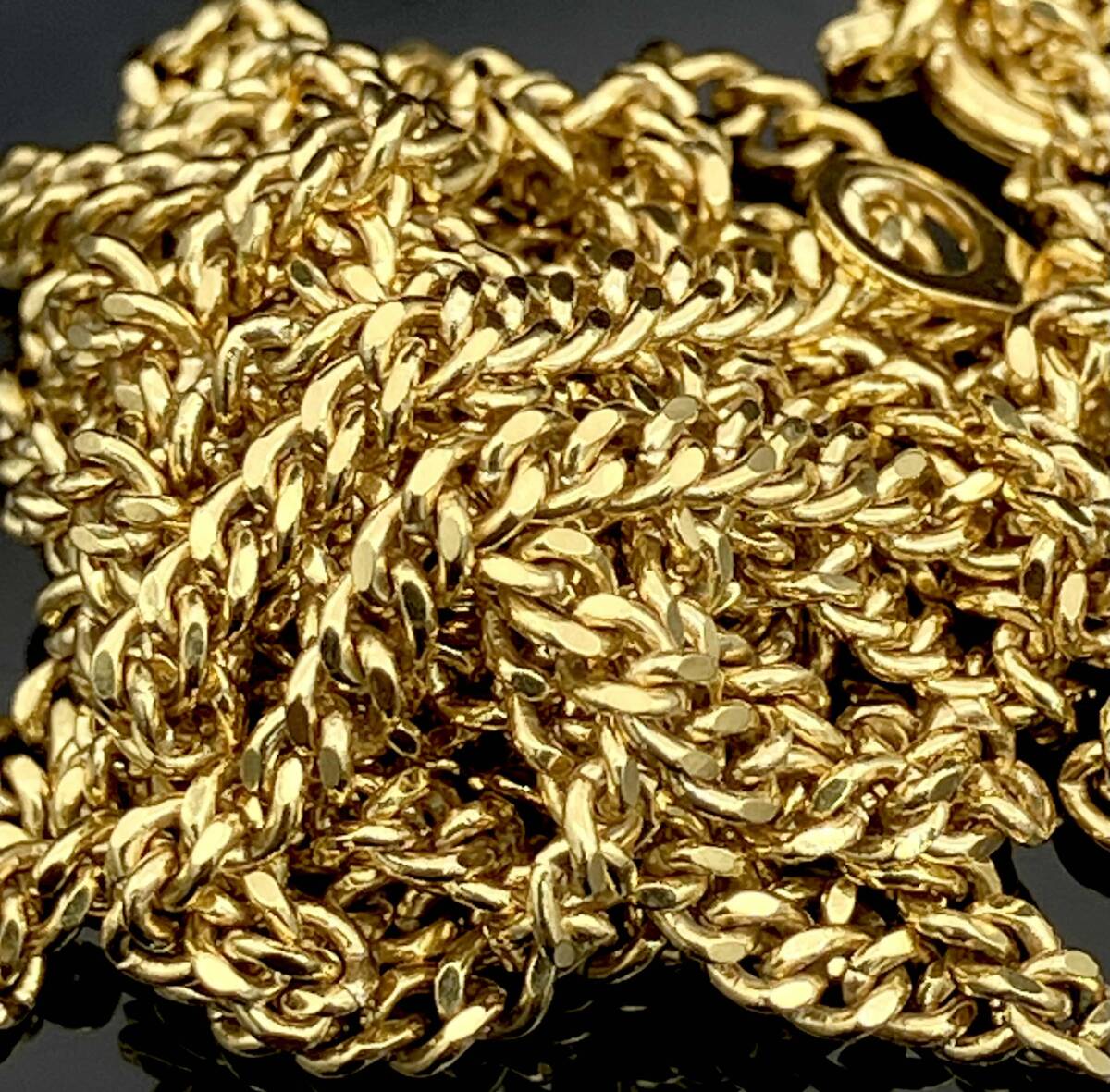 Yahoo!オークション - K18 70cm 8.1g ネックレス 首飾りゴールド イエ...