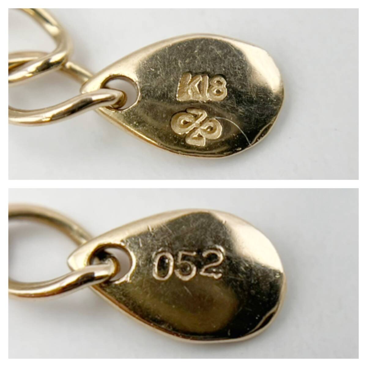 Yahoo!オークション - 天然ダイヤモンド K18 ネックレス 0.52ct 約44cm...