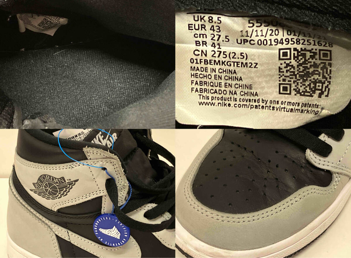 Yahoo!オークション - NIKE ナイキ 555088-035 AIR JORDAN 1 HIGH OG S...